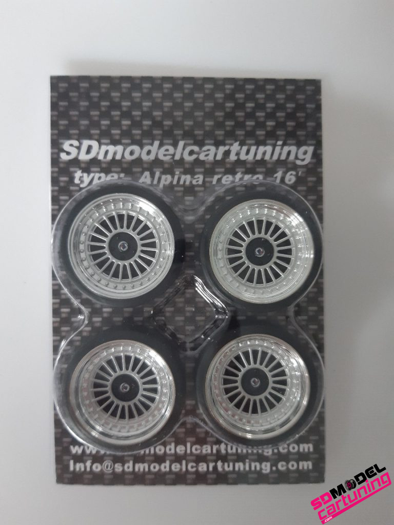 1:18 Alpina Retro style Rim Set 16 Inch - SDmodelcartuning.com