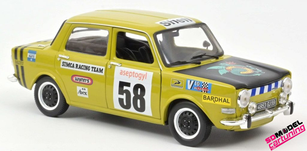 1:18 Simca 1000 Rallye 2 SRT - 1973 - Acide green - SDmodelcartuning.com