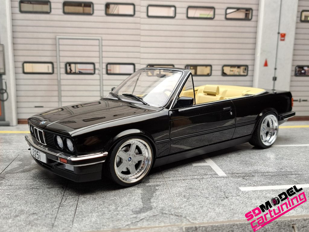 1:18 BMW E30 325I Convertible - Black - custom AC Schnitzer rims ...