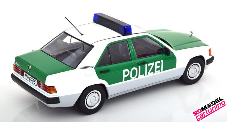 1:18 Mercedes-Benz 190e (w201) German police - SDmodelcartuning.com