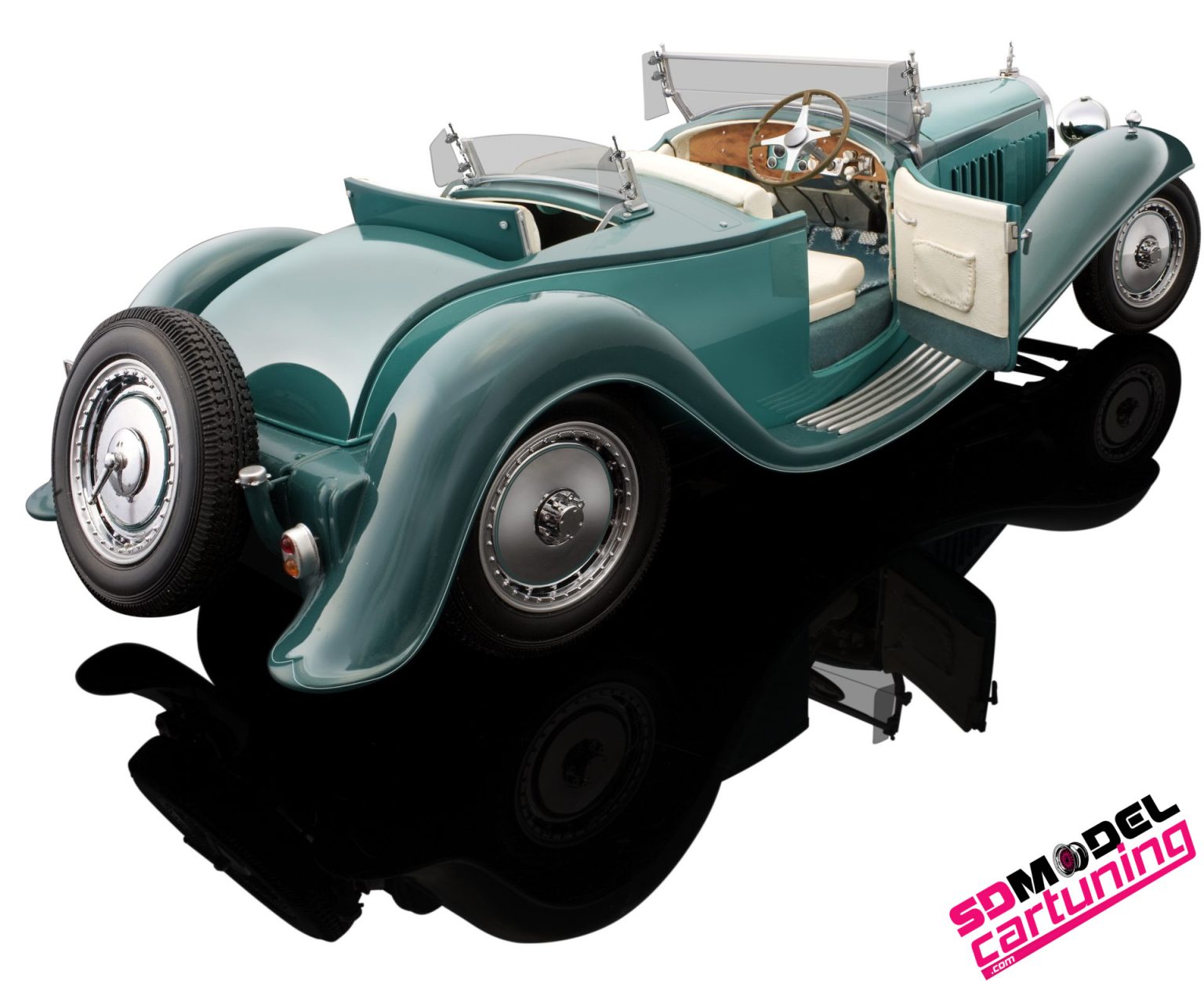 1:18 Bugatti Roadster Esders - 1932 - Turqoise - SDmodelcartuning.com