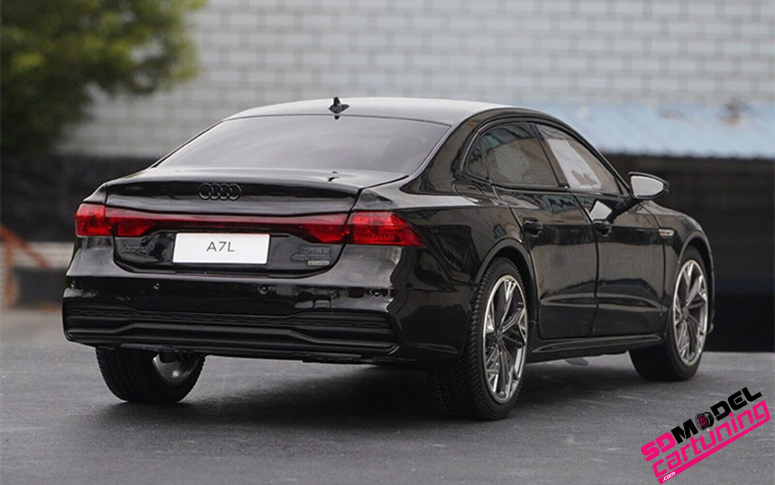 1:18 Audi A7L - 2021 - Black edition - SDmodelcartuning.com