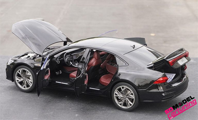 1:18 Audi A7L - 2021 - Black edition - SDmodelcartuning.com