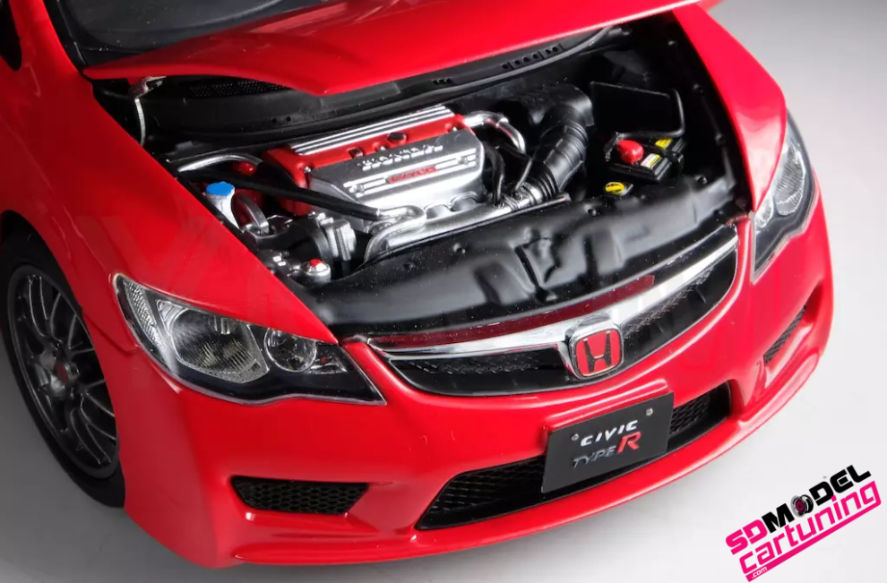 1:18 Honda Civic FD2 Type R - Red - SDmodelcartuning.com