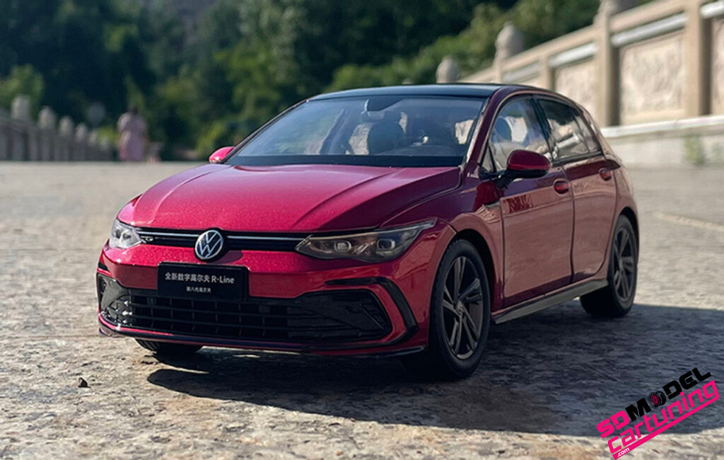 1:18 Volkswagen Golf 8 R-Line - 2020 - Red metallic - SDmodelcartuning.com