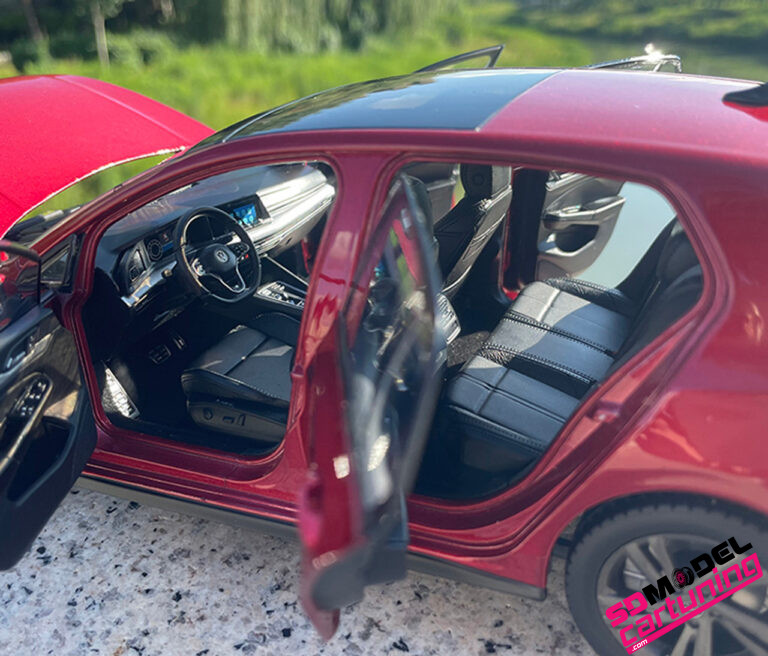1:18 Volkswagen Golf 8 R-Line - 2020 - Rood metallic - SDmodelcartuning.com
