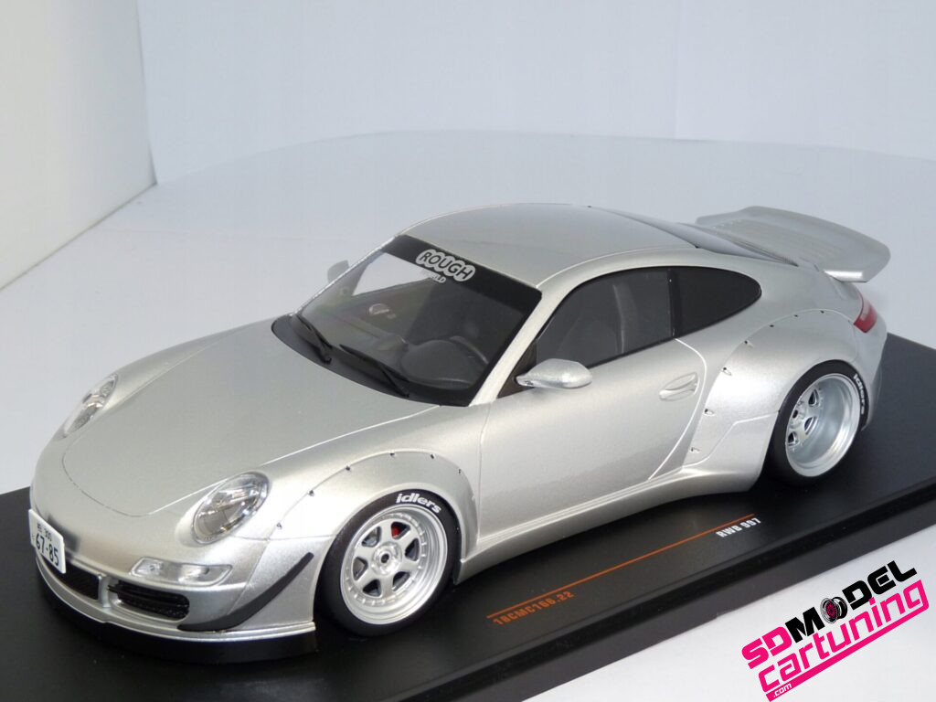 1:18 Porsche 997 RWB - Silver - SDmodelcartuning.com