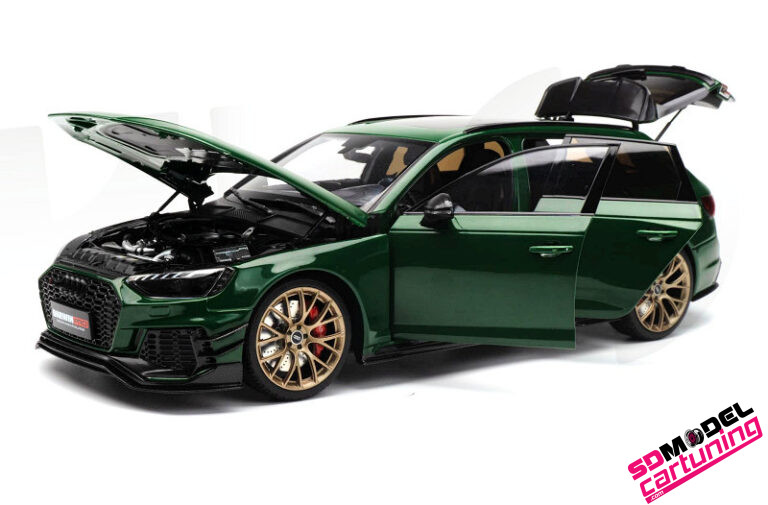 1:18 Audi RS4 B9 Darwin Pro - 2020 - Groen metallic - SDmodelcartuning.com