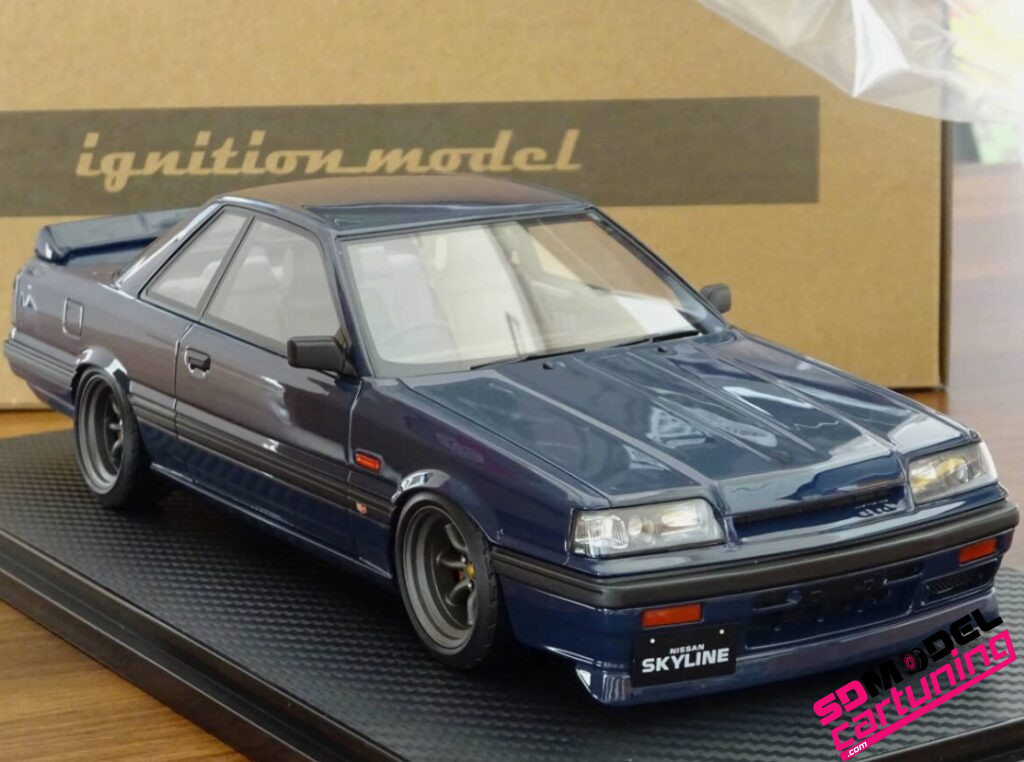 1:18 Nissan Skyline GTS-R R31 Donkerblauw - Watanabe velgen ...