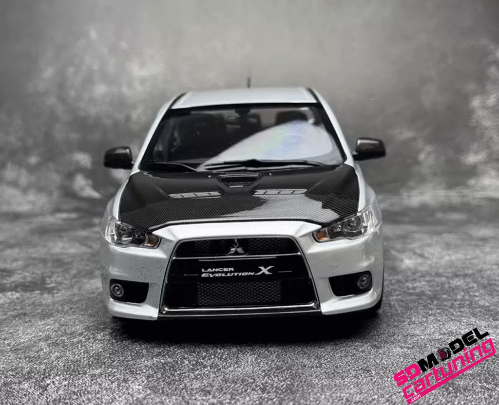 1:18 Mitsubishi Lancer Evolution X - Volk TE37 Rims - Silver ...