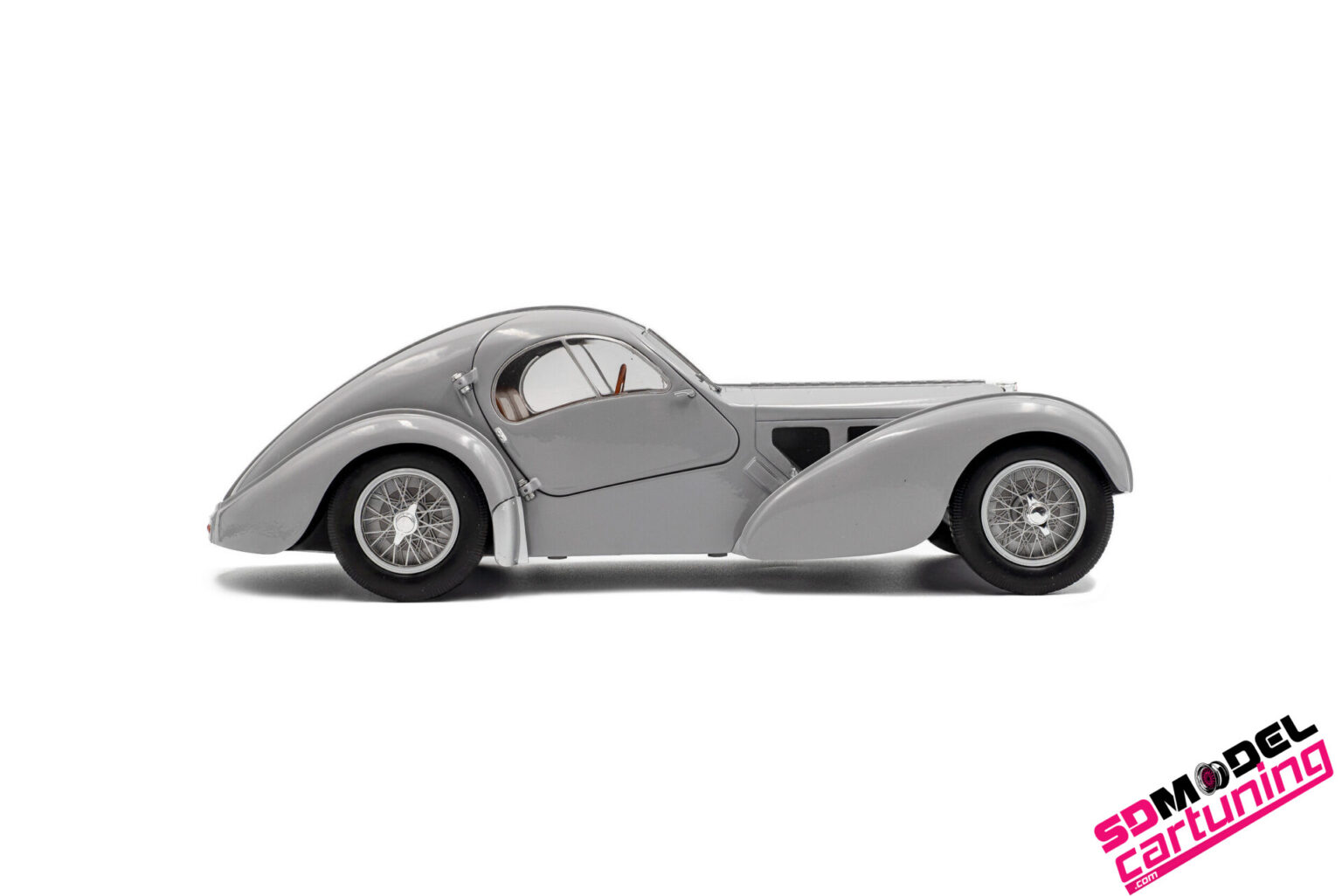 1:18 Bugatti Atlantic 57SC - 1937 - Argento opaco - SDmodelcartuning.com