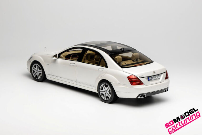 1:18 Mercedes-Benz S600L AMG (W221) - Diamond White - SDmodelcartuning.com