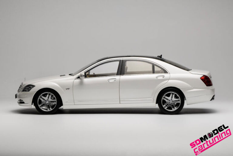 1:18 Mercedes-Benz S600L AMG (W221) - Diamond White - SDmodelcartuning.com