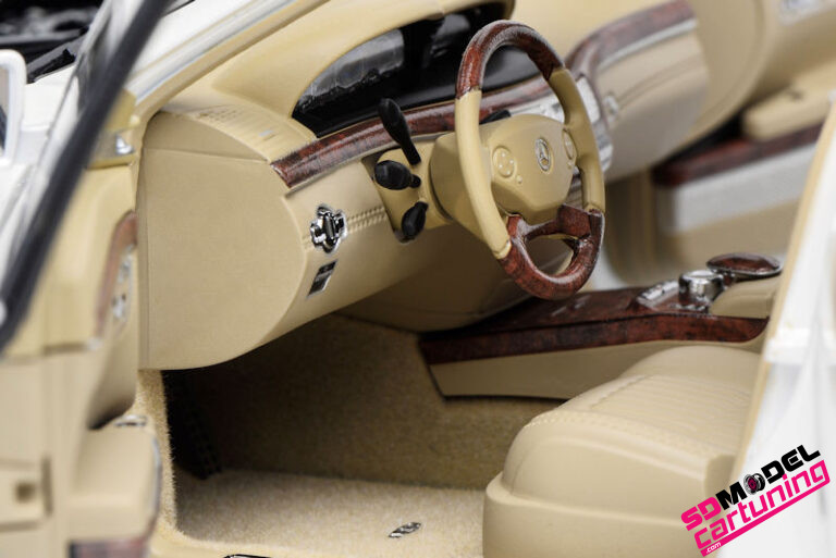 1:18 Mercedes-Benz S600L AMG (W221) - Diamond White - SDmodelcartuning.com
