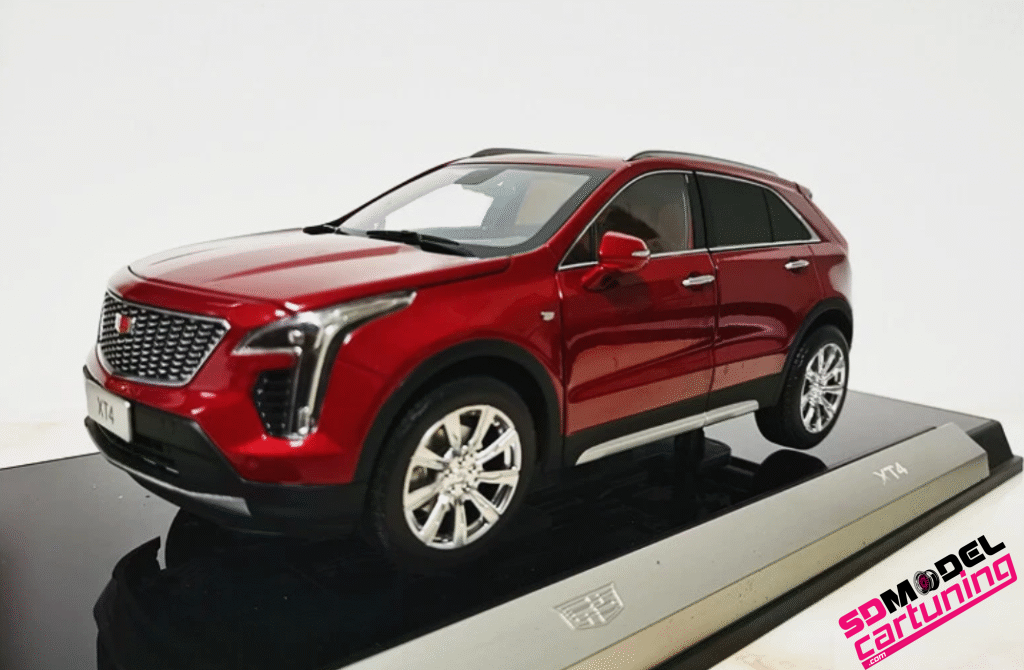 1:18 Cadillac XT4 - 2022 - Red metallic - SDmodelcartuning.com