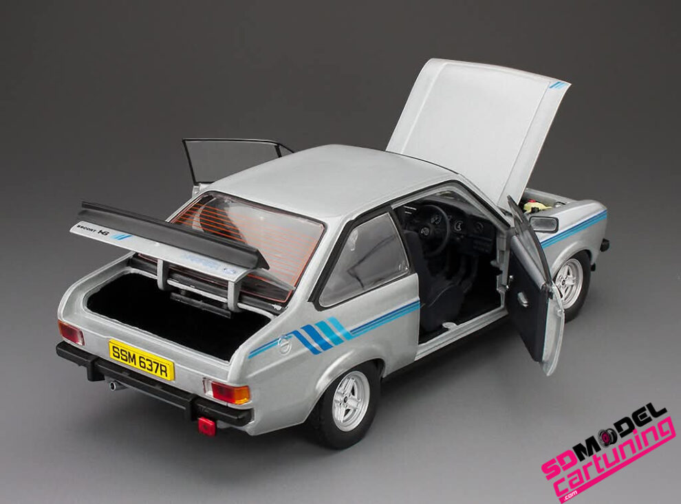 1:18 Ford Escort MK2 Harrier - Strato Zilver - SDmodelcartuning.com